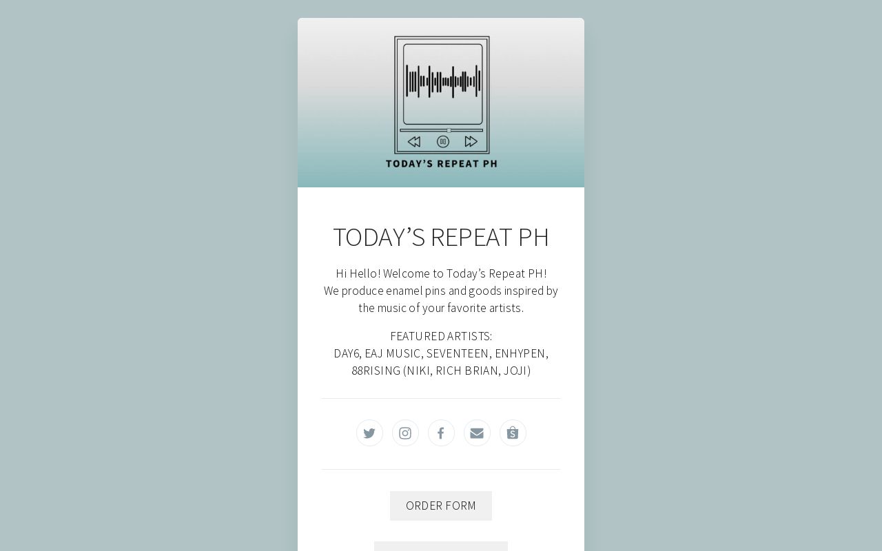 TODAY’S REPEAT ENAMEL PINS